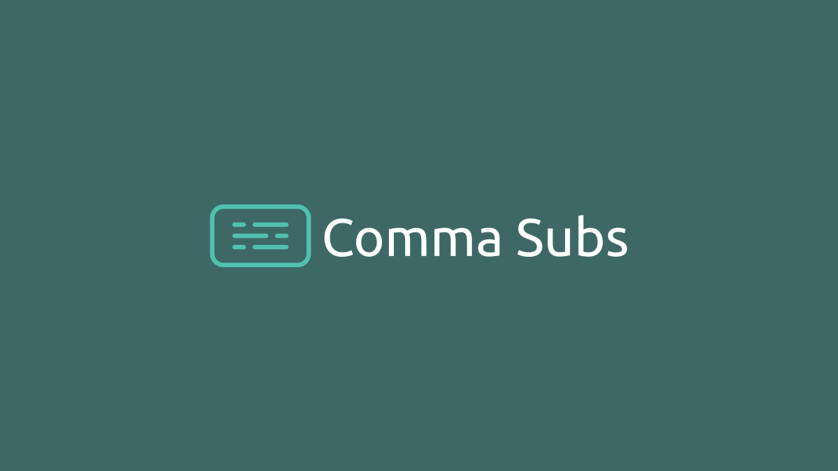 CommaSubs: community made subtitles